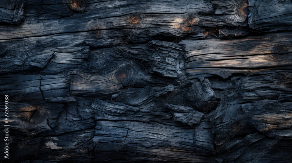 Burnt wood texture background, structure of scorched black timber ...
