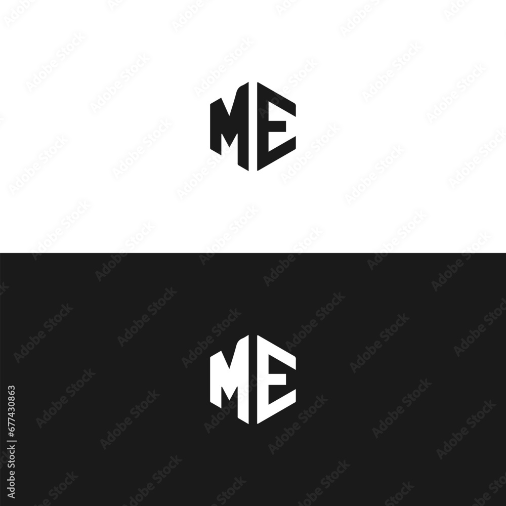 ME logo. M E design. White ME letter. ME, M E letter logo design ...