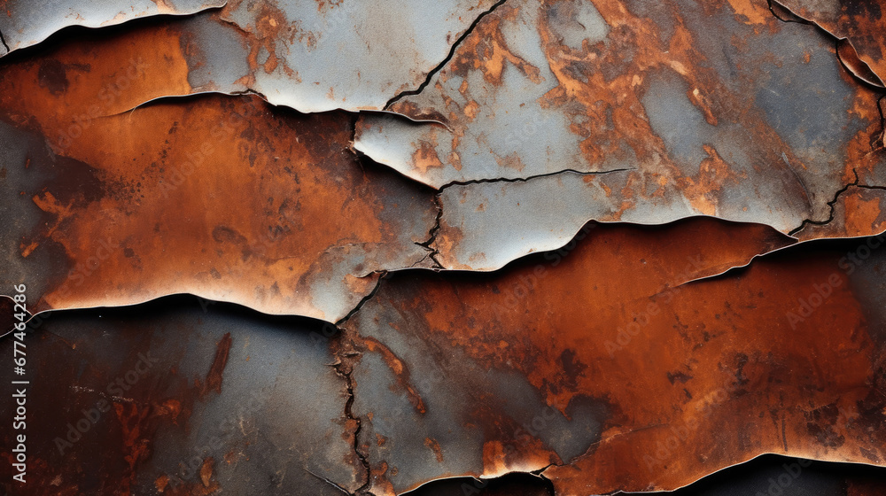Rusty surface of metallic texture dark background with corrosion ...