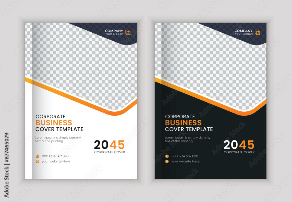 Corporate business brochure book cover Design Template. company profile ...