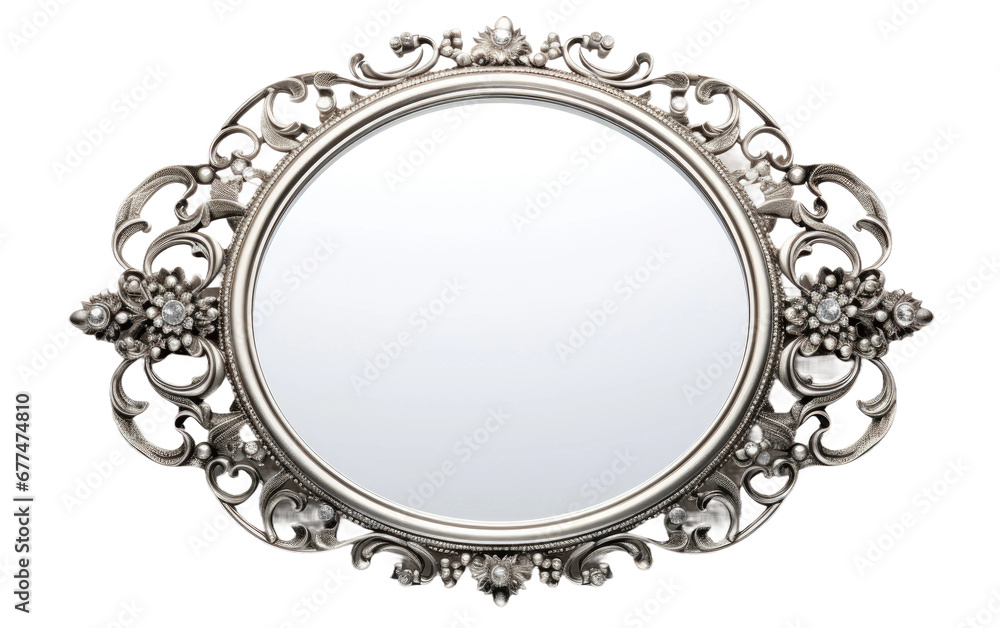Silver Pocket Mirror on transparent background, PNG Format Stock Photo ...