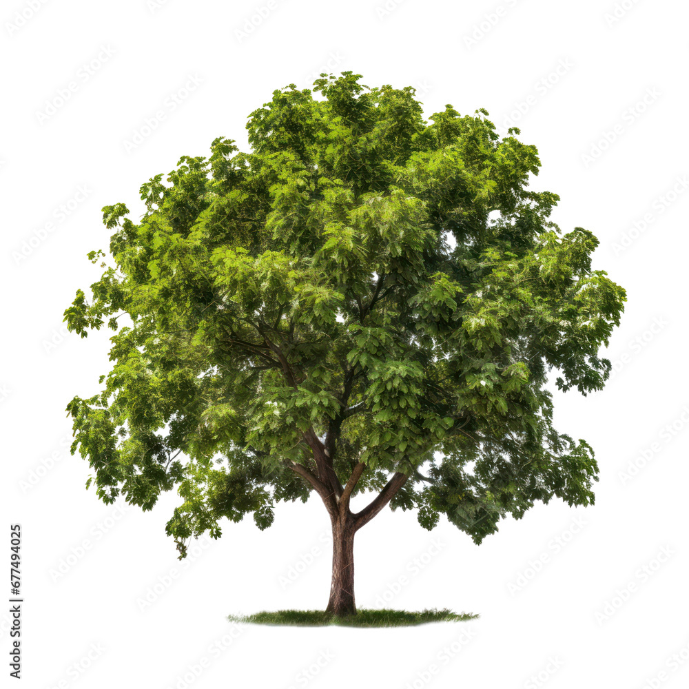 Walnut tree isolated on white transparent background, PNG Stock ...
