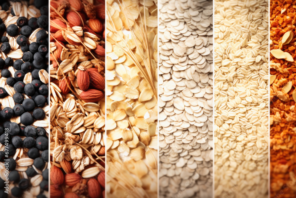 Different types of cereal and beans that have a variety of nutritional ...