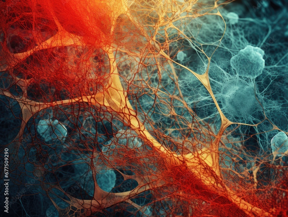 Fototapeta Nebula Neural Colorful Brain Cell Energy Connections, Brain ... Fototapeta Nebula Neural Colorful Brain Cell Energy Connections, Brain ...