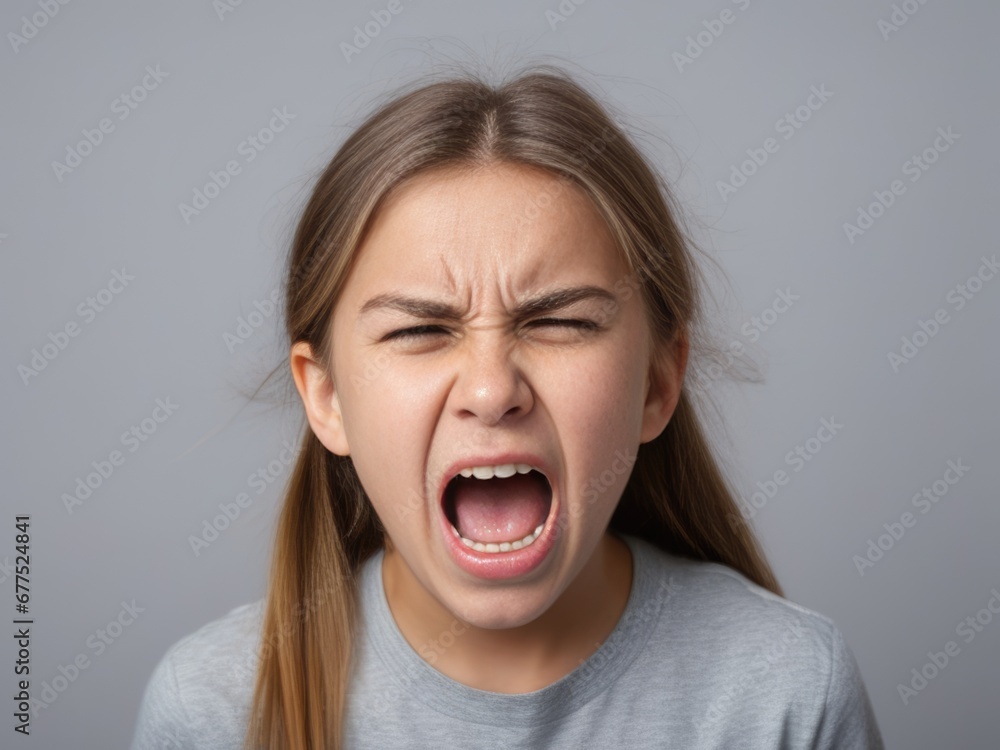 Angry preteen boy with sad expressions, screaming and crying Stock ...