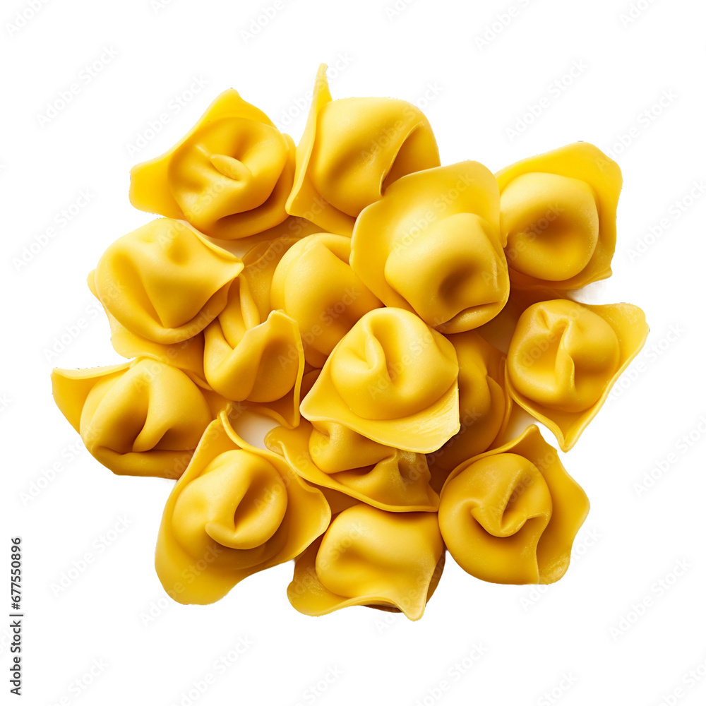Tortellini, transparent background, isolated image, generative AI Stock ...