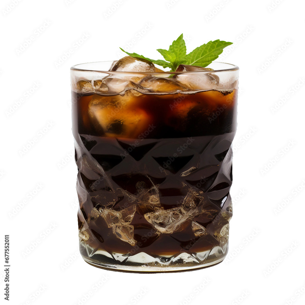 Vietnamese Grass Jelly Drink, transparent background, isolated image ...