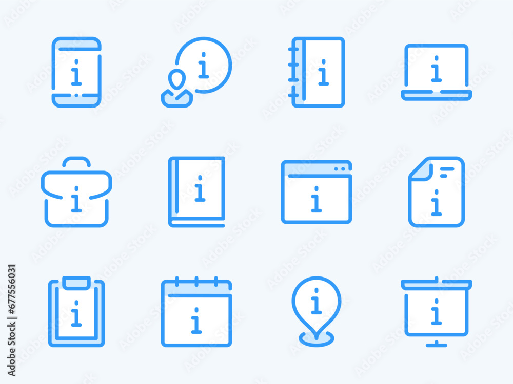 Information and Help center vector line icons. Faq, Info, Helpdesk ...