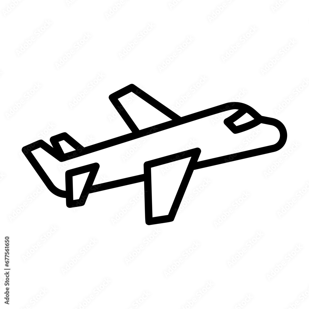 Aircraft, airplane, jet, airliner, flying machine icon and easy to edit ...