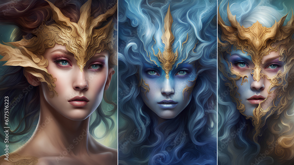 Transformation of Faces into Mythical Realms | Fantasy Unleashed | Ai ...