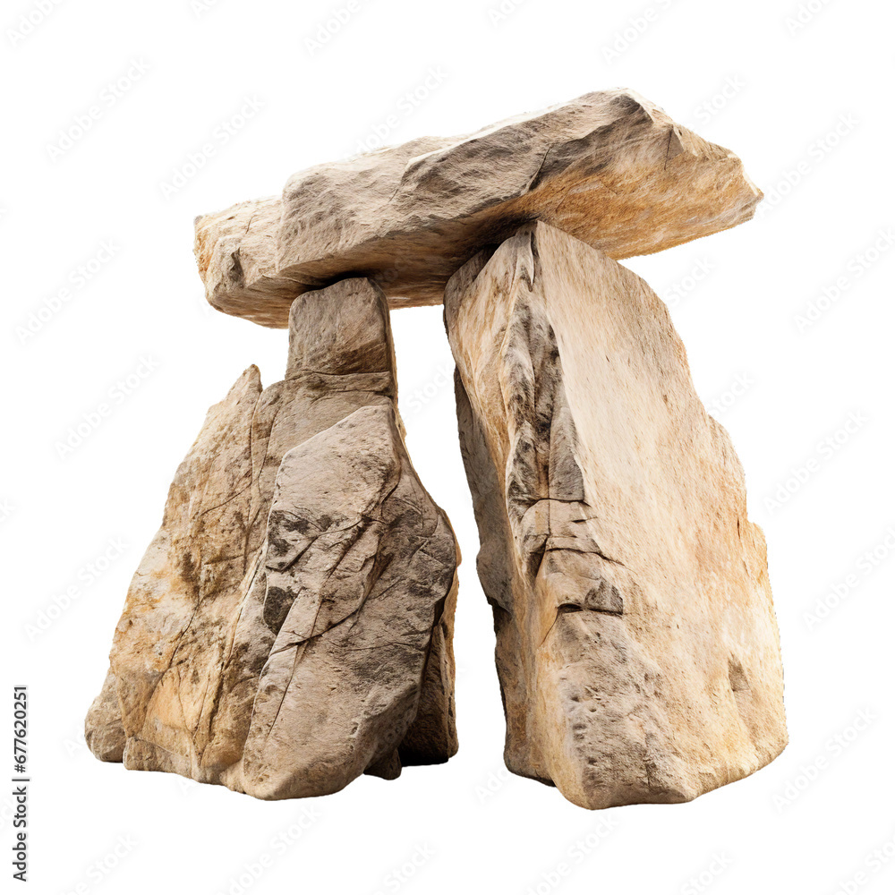 Neolithic Megalith, transparent background, isolated image, generative ...