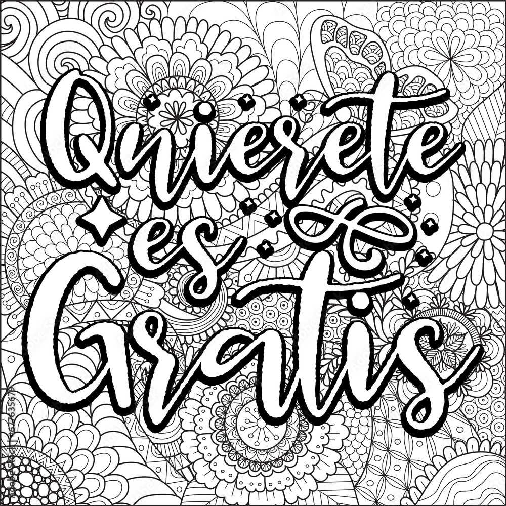 motivational quotes coloring pages design. yourself words coloring book ...