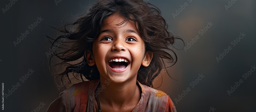 The young Indian girl s happy face brought joy to the isolated woman as ...