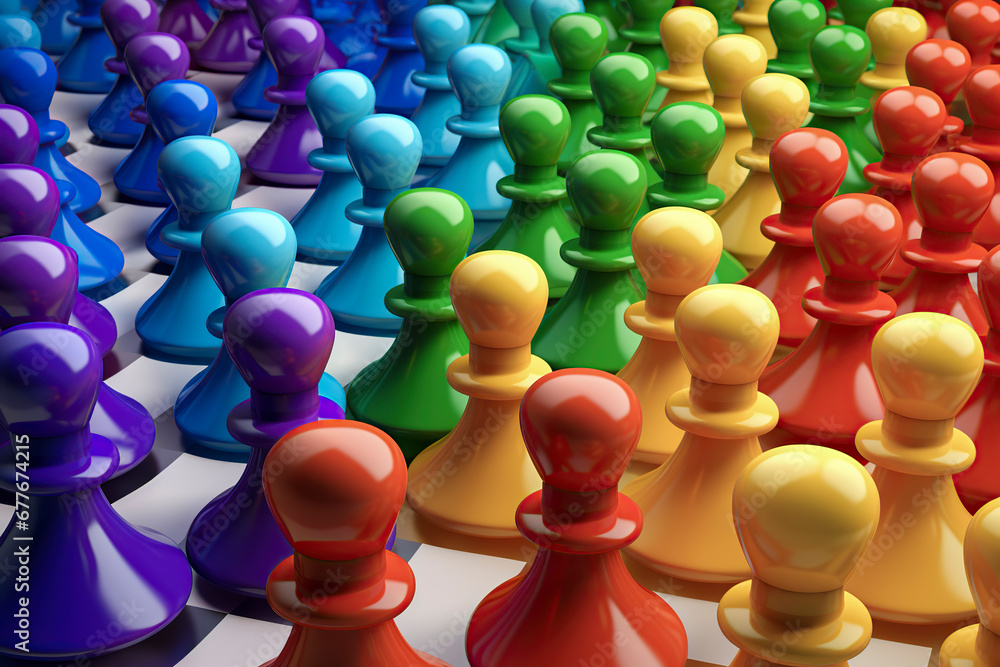 United Colors of Strategy: A Formation of Multicolored Chess Pawns ...