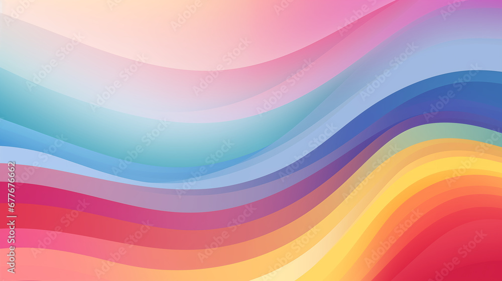 Rainbow Abstract Background with Subdued Tones, Featuring Abstract ...