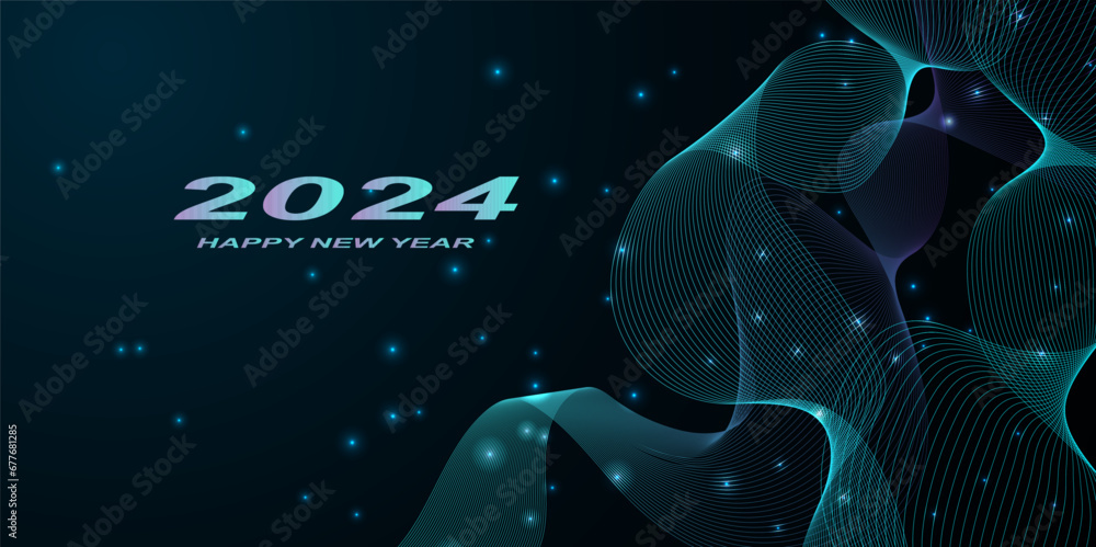 Abstract technology celebration poster, banner and new year background ...