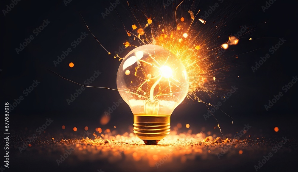 A bulb shattering moment. The moment an idea or shocking event strikes ...