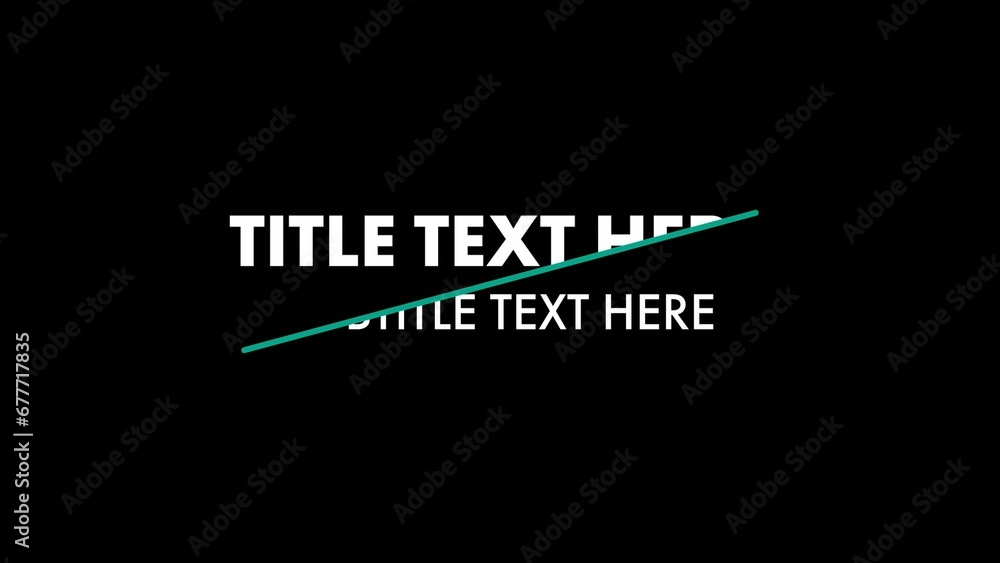 Clean Lower Thirds Title Intro Stock Template | Adobe Stock