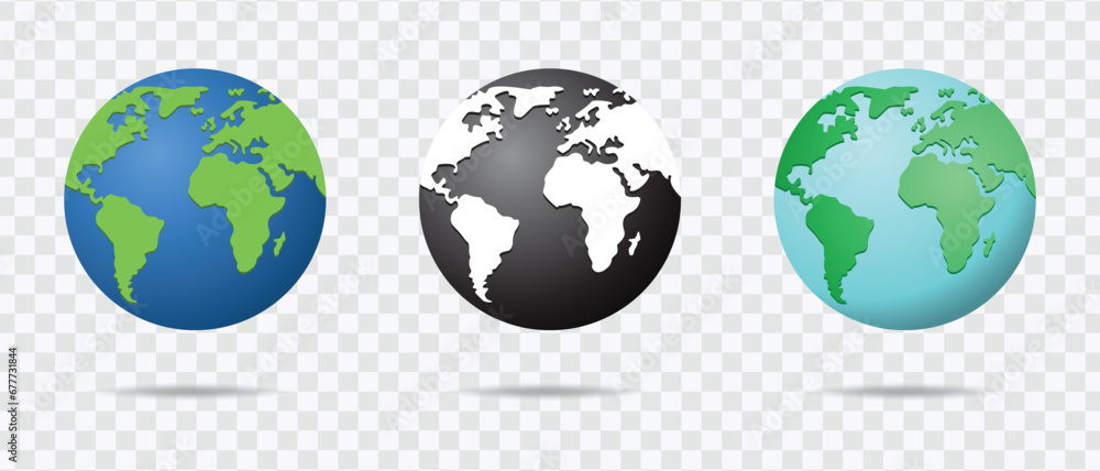 Explore our diverse Earth Globe vector collection flat, 3D, and ...