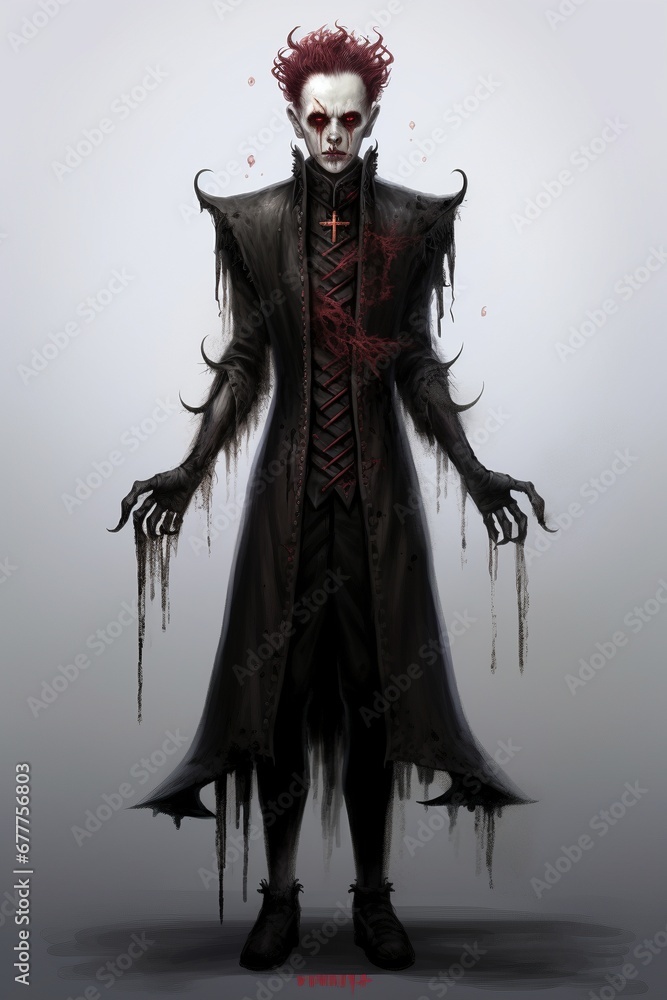Gothic Elegance Unleashed: Behold the Exquisite Character Design of a ...