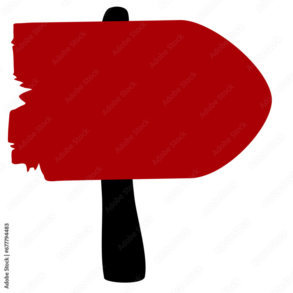 blank wooden sing arrow isolated on white vector illustration Stock ...