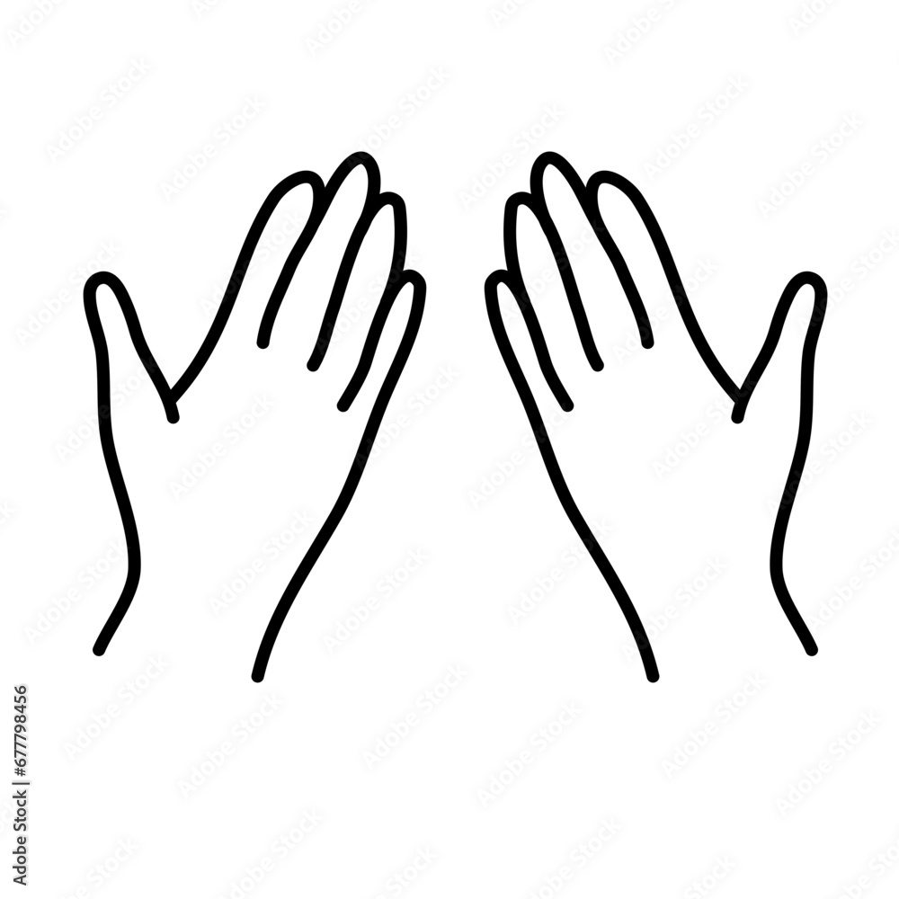 muslim praying hands line icon. Hand drawn of religious faithful person ... muslim praying hands line icon. Hand drawn of religious faithful person ...