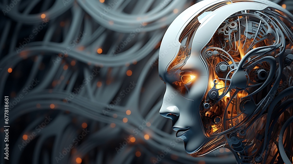 3d abstract art, artificial intelligence, AI, Machine Learning, Deep ...