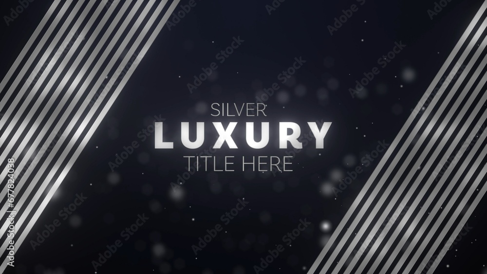 Elegant Silver Award Text and Title Intro Stock Template | Adobe Stock