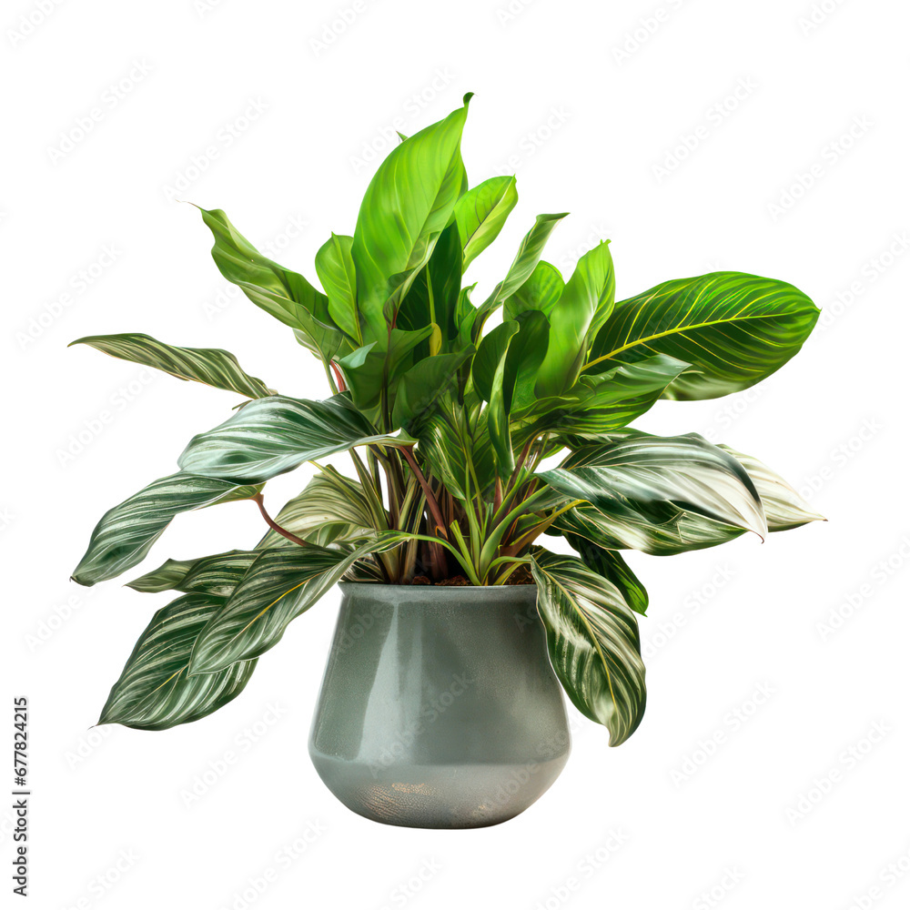 A variety of indoor plants are isolated on a tranperent background ...