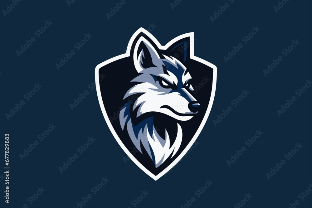 Professional Vector Wolf Mascot Logo for Sports Teams: Bold, Dynamic ...