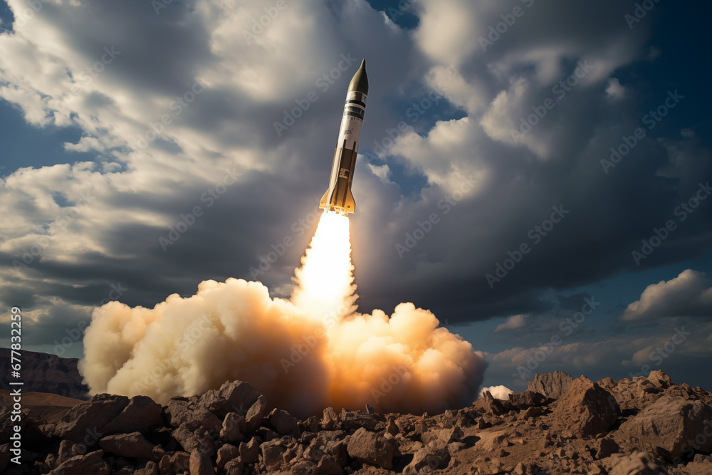 rocket launch military vehicle Multiple launch rocket system GRAD ...