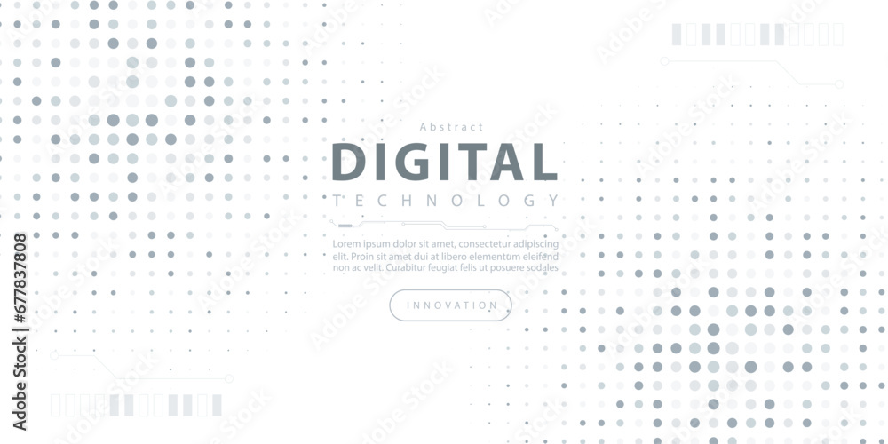 Digital technology futuristic internet network speed connection white ...