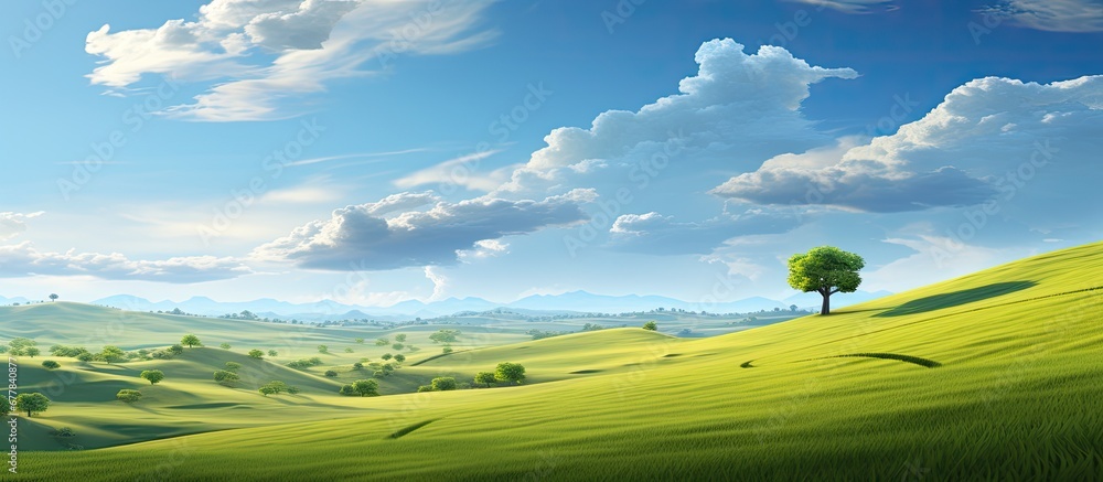 The stunning landscape of the countryside is a testament to the beauty ...