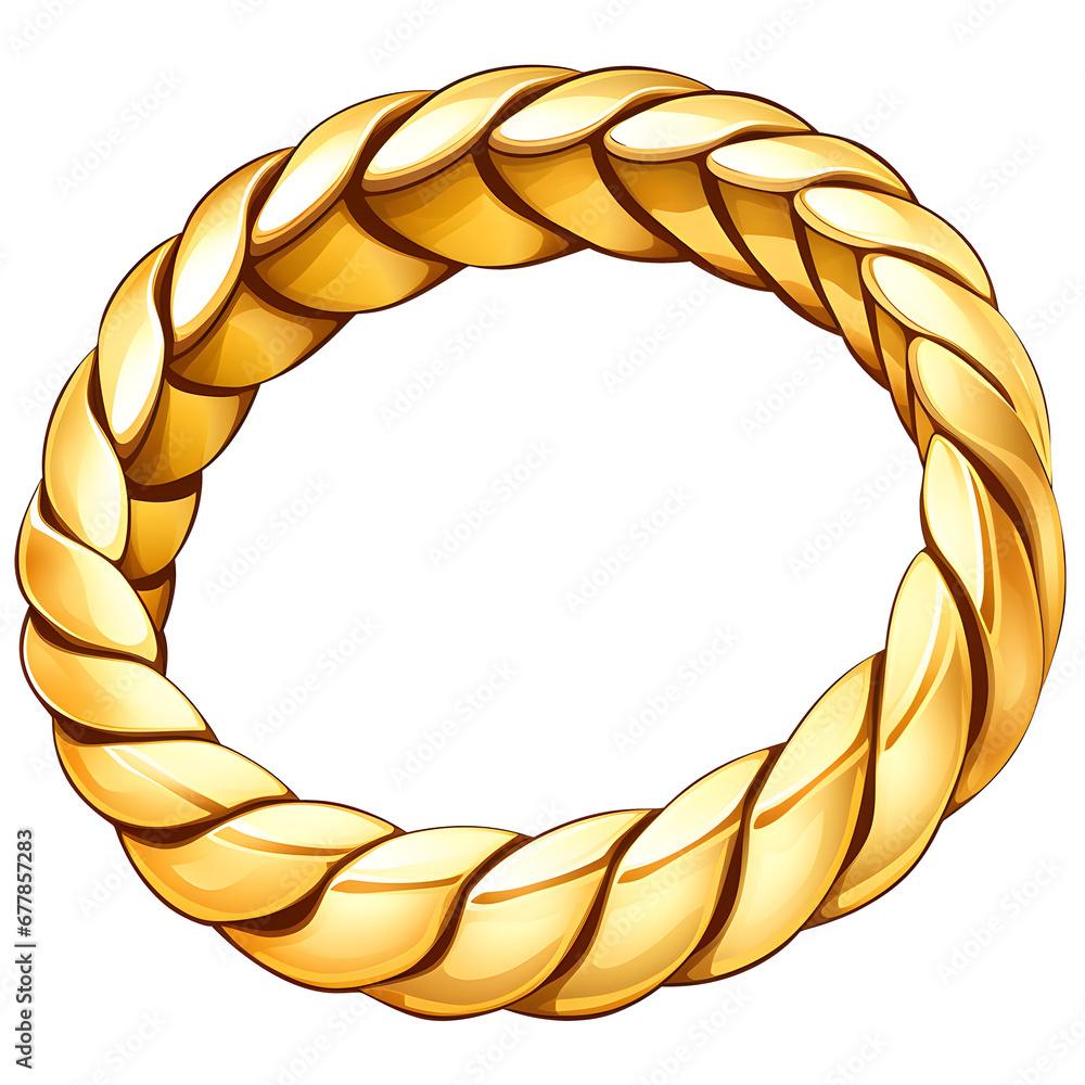 cartoon clipart of Gold Bracelet, jewellery clipart, accessoires ...