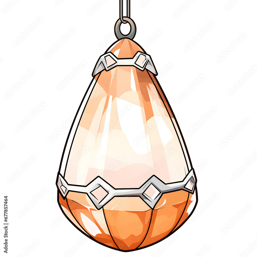 cartoon clipart of Quartz Pendant, jewellery clipart, accessoires ...