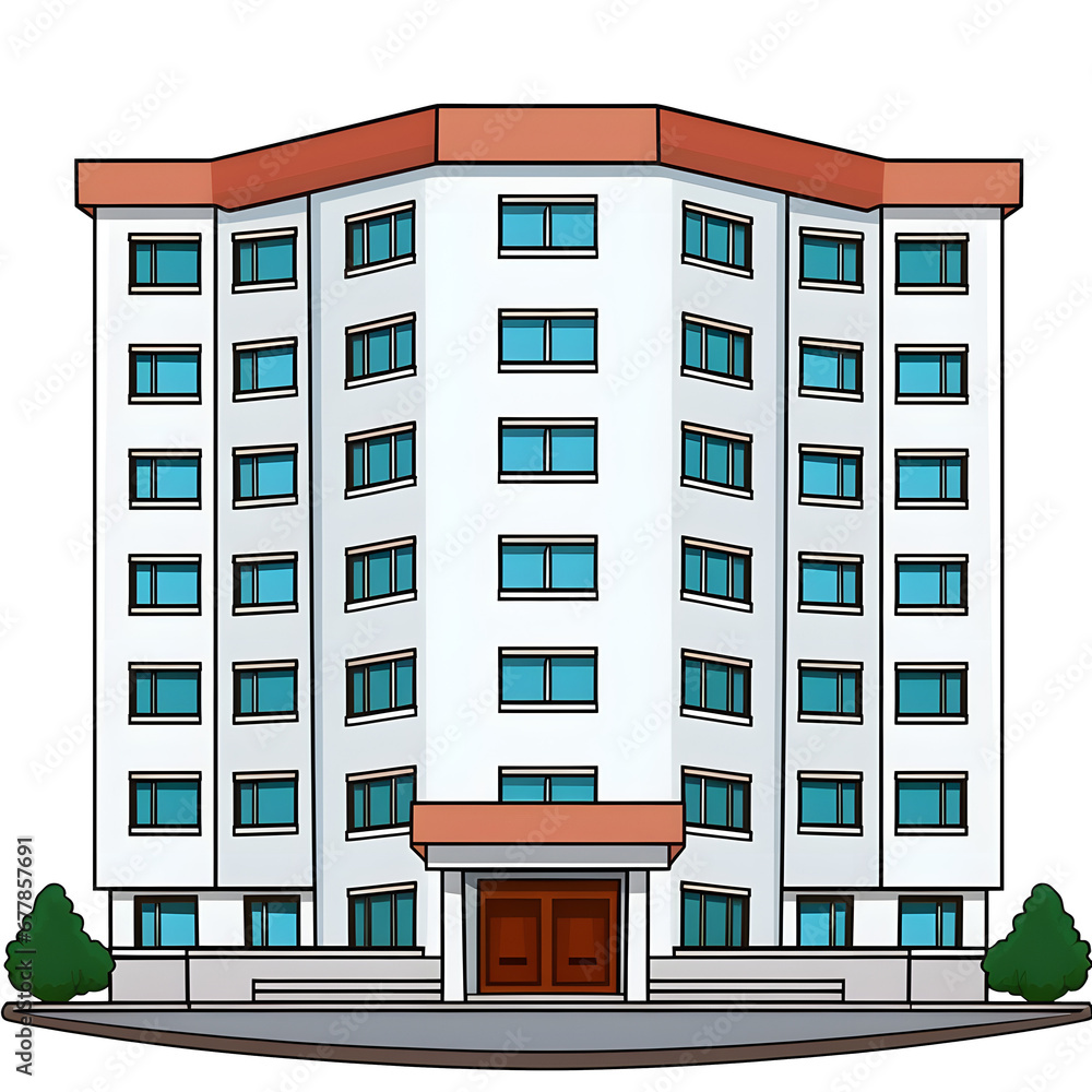 cartoon clipart of Dormitory Building, study clipart, graduation ...