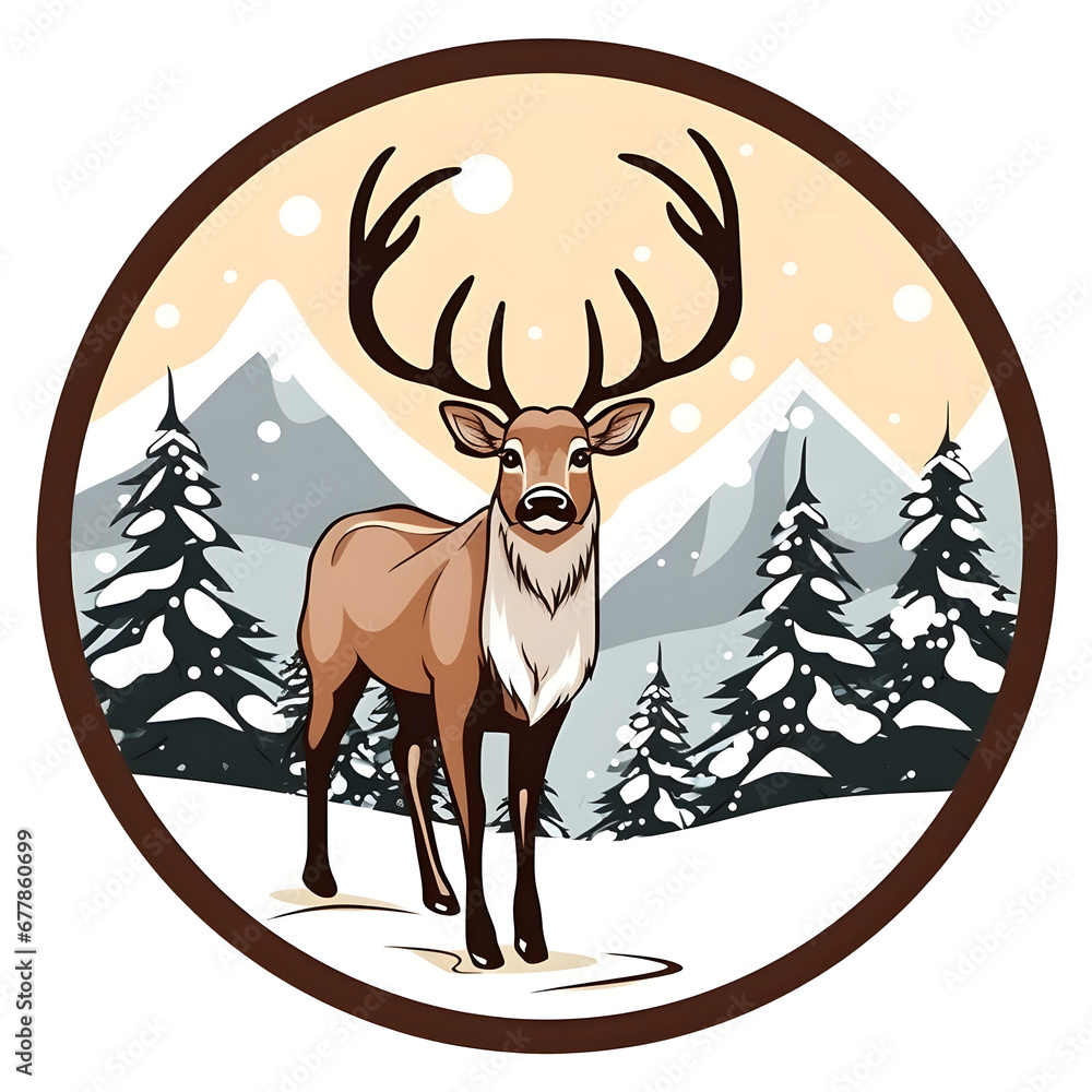 clipart of Reindeer, christmas clipart, x-mas, holiday celebration ...