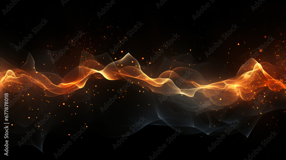 Black energy wave pulsing concept, wave and spiral, background ...