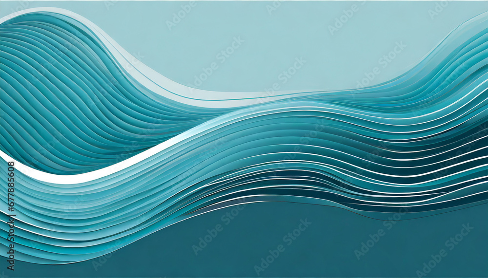 abstract wavy lines water wave background blue isolated wavy boarder ...