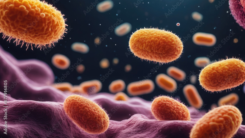 3d rendered illustration of a bacteria, Cells in veins, Bacteria ...