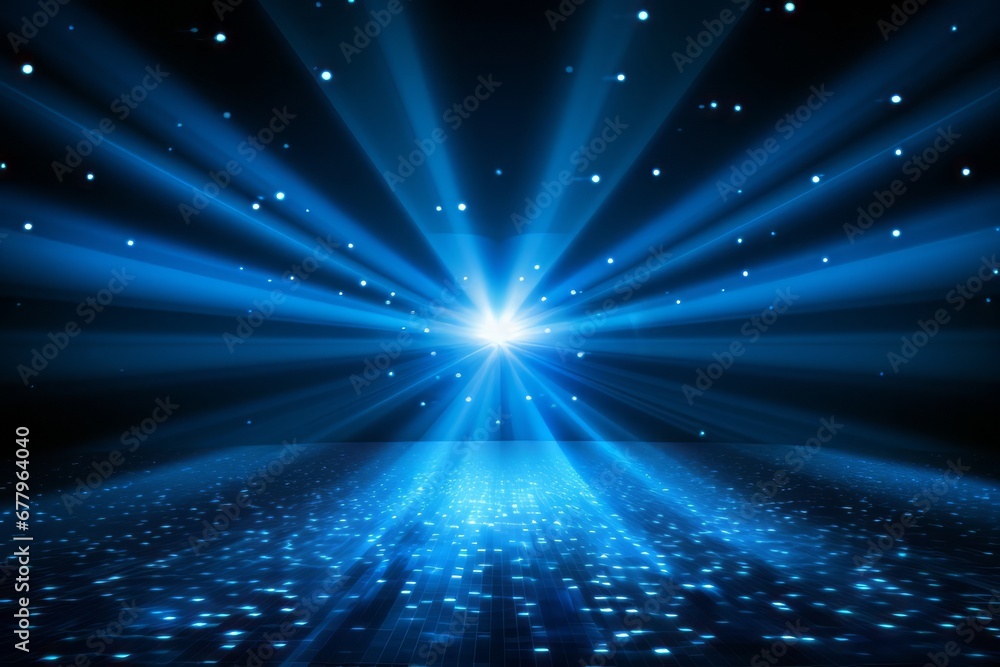 Shining blue Stars Background with Light Rays, Abstract light ...