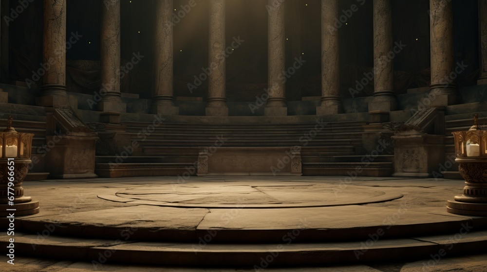 Background podium column 3d roman luxury greek white ancient display ...