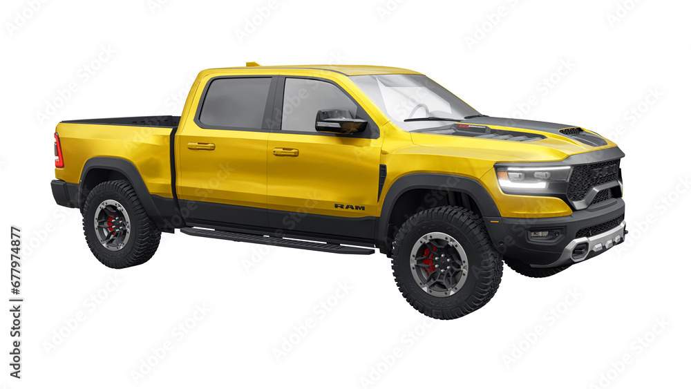 USA, Dallas. November 13, 2023. RAM 1500 TRX 2022. Powerful, sporty ...