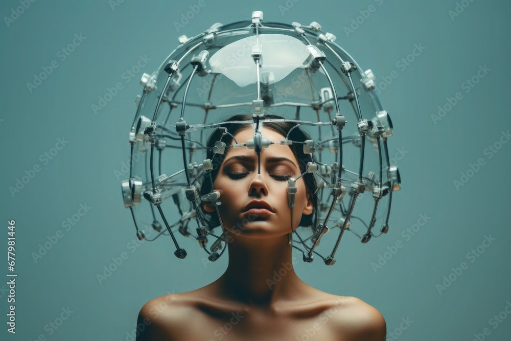 Concept of Artificial General Intelligence Robot People Machine ...