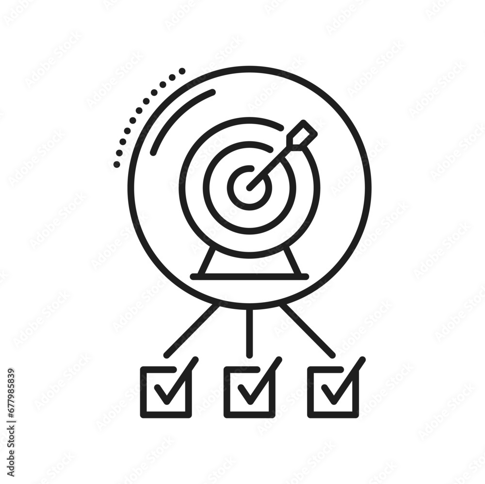 Planning icon. Project, goal, management and schedule symbol. Isolated ...