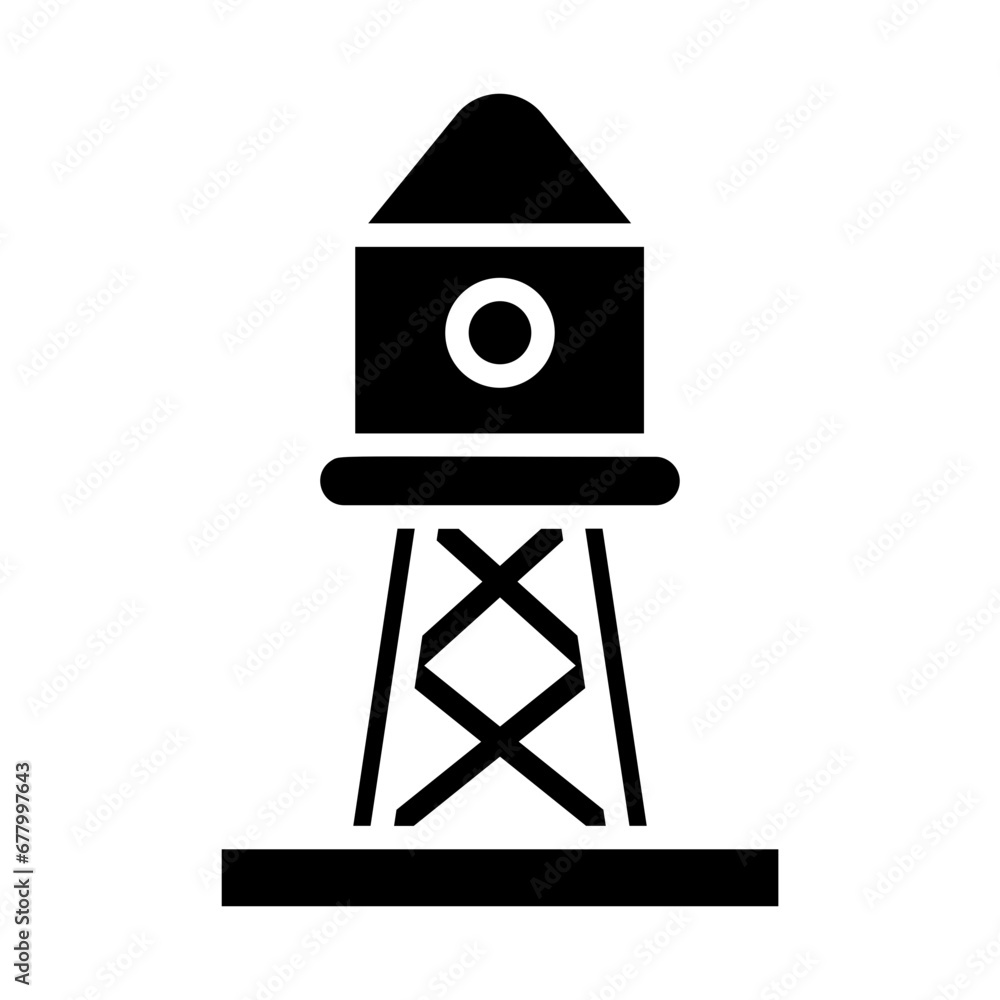 Water storage tower, elevated water tank, water reservoir, water supply ...