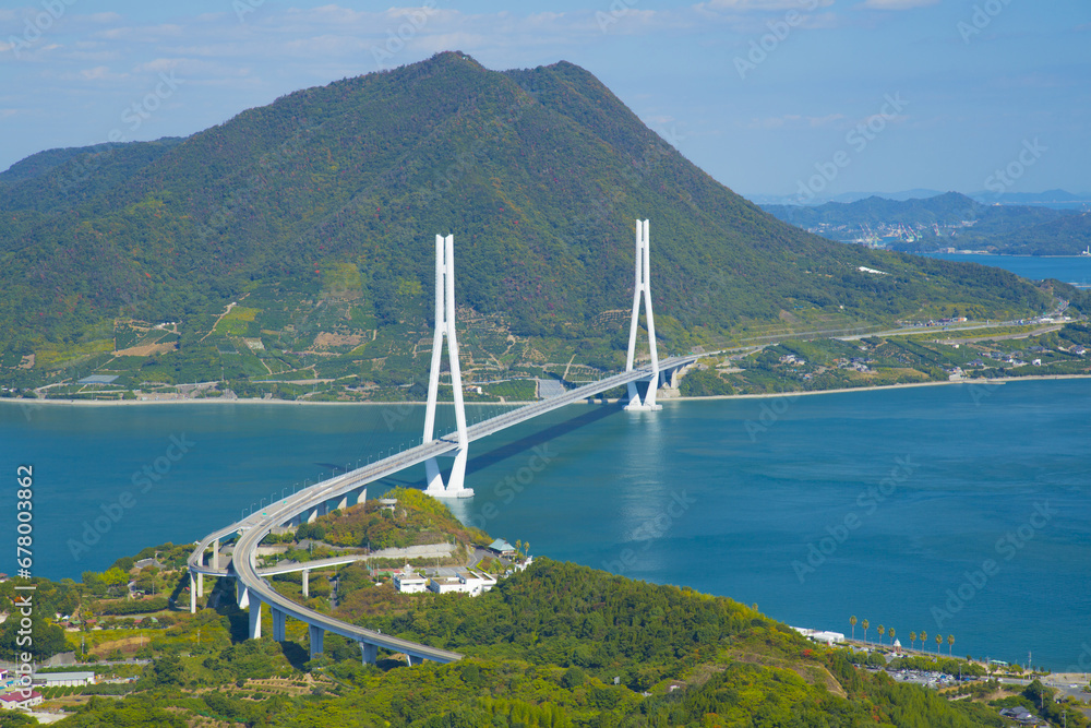 Tatara Bridge of Shimanami Kaido , Japan,Shikoku,Ehime Prefecture ...