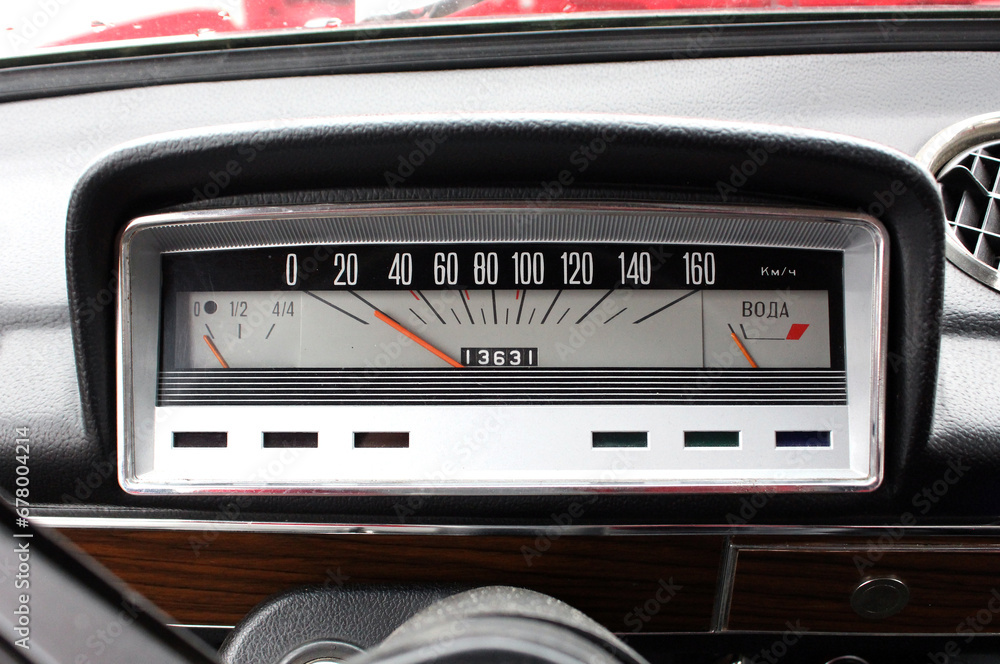 Vinnytsia, Ukraine; November 08, 2023. Old USSR car VAZ 2101 ...