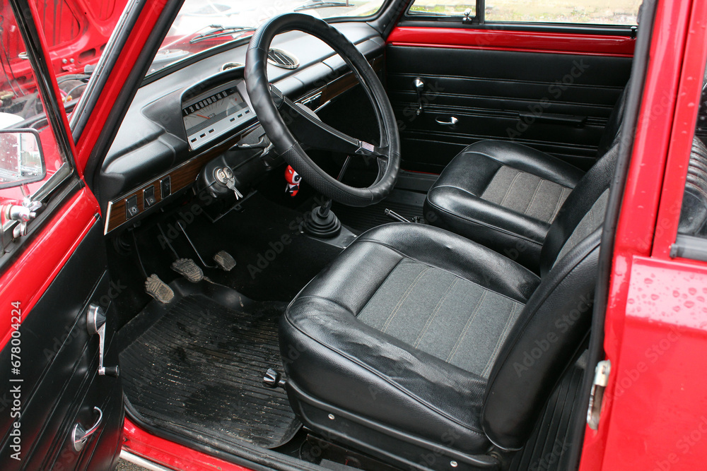 Vinnytsia, Ukraine; November 08, 2023. Old Soviet car VAZ 2101 Zhiguli ...