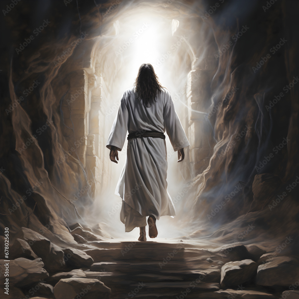 Photo & Art Print Jesus Christ emerging from the tomb after being ...
